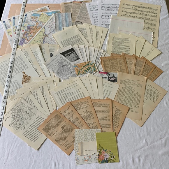 Other | Over 5 Vintage Book Pages For Junk Journals And Paper Crafts ...